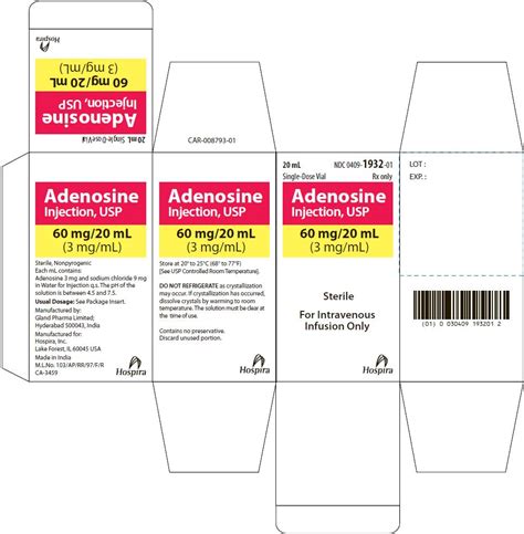 Adenosine Fda Prescribing Information Side Effects And Uses