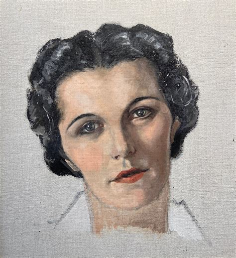Joan Fairfax Whiteside Arrc Fmaa Self Portrait 20th Century Female