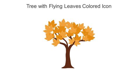 Tree With Flying Leaves Colored Icon In Powerpoint Pptx Png And Editable Eps Format PPT PowerPoint