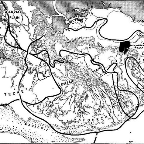 Mississippi River Deltaic Plain Delta Complexes From Frazier 1967 Download Scientific Diagram