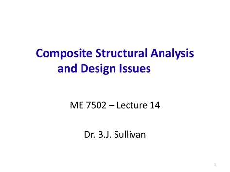 Ppt Composite Structural Analysis And Design Issues Powerpoint