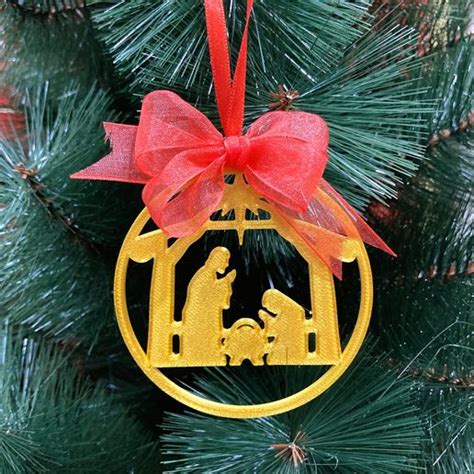 Stl File Jesus Birth Christmas Tree Ornament ️ 3mf ・design To Download