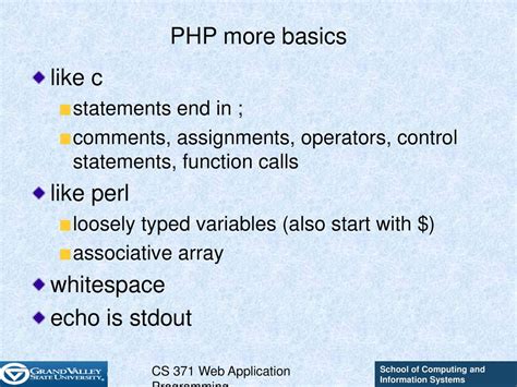 cs 371 web application programming ppt download