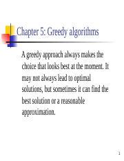 The Power of Greedy Algorithms: Finding Optimal Solutions and | Course Hero