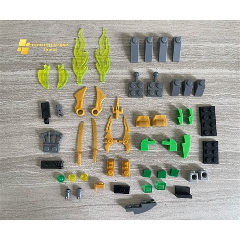 Assembled Bricks Combo Of 50 New Bricks With Minifigures And Blue