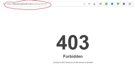 Bug Unduh Salinan Keluarga Muncul Eror 403 · Issue 4450 · Opensidopensid · Github
