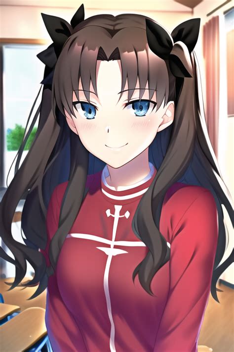 Tohsaka Rin Fate Stay Nightcute Homeroomsmil By Canpon1992x On
