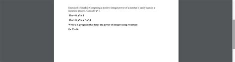 Solved Exercise 1 5 Marks Computing A Positive Integer