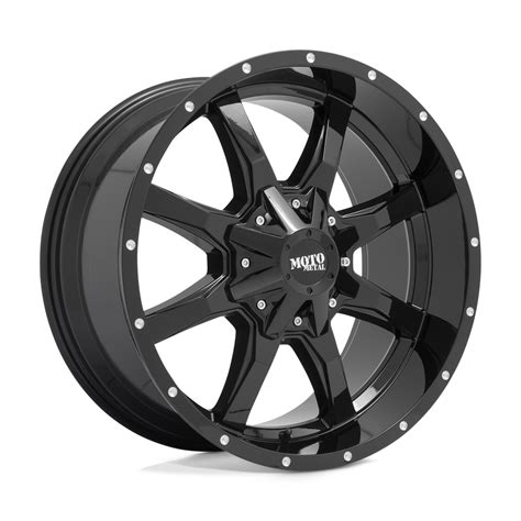 Moto Metal Mo970 20x12 44mm Gloss Black With Milled Lip Tfs Wheels