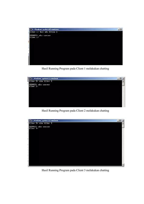Laporan Chatting Server Dan Client PDF