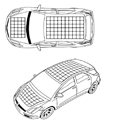 Position Of Solar Cells On The Surface Of The Electric Vehicle