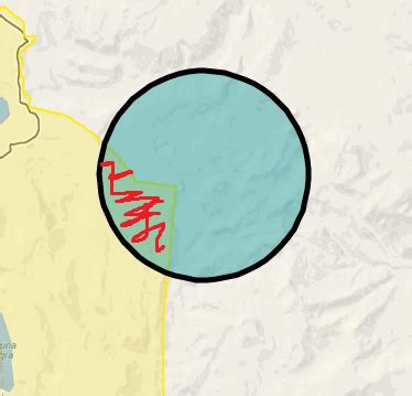 Calculate The Intersection Area Of A Circle And A Polygon In Google Maps Javascript API V