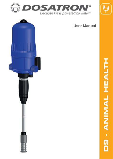 Dosatron Liquid Dispenser D9 Al 02 2 Vf Dosatron