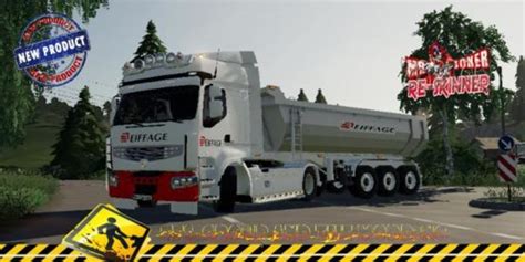 FS RENAULT PREMIUM EIFFAGE v Trucks Mod für Farming Simulator