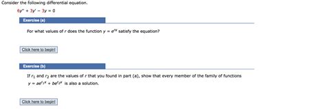 Solved Consider The Following Differential Equation 6y