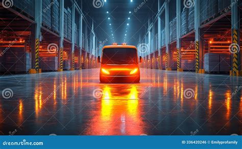 Autonomous Mobile Robots Efficiently Transporting Goods In A Modern