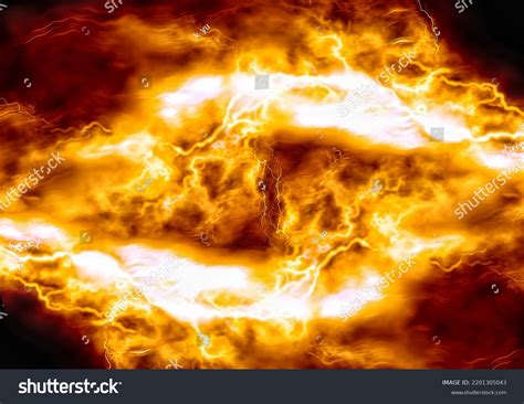 Exploding Fire Flame Abstract Background Stock Illustration 2201305043