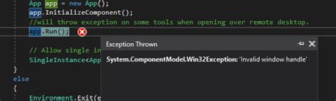 C Invalid Window Handle When Closing A WinForm That Hosts A WPF UserControl That Hosts A
