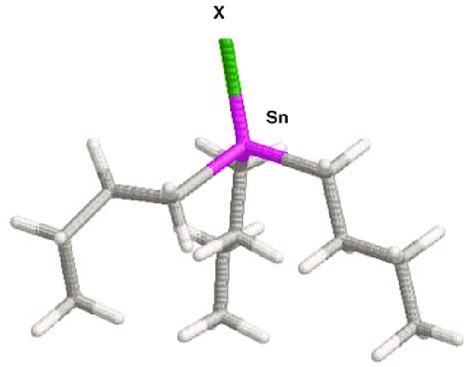 Structure Of Tributyl Tin Compounds Which Are Used For Antifouling Red