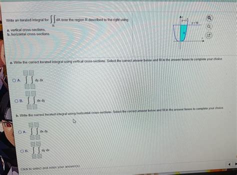 solved ss write an iterated integral for q da over the