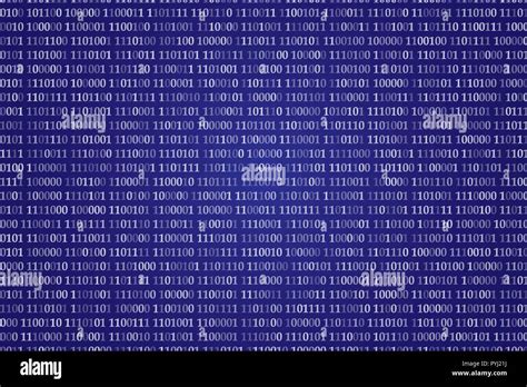 Abstract Background With Numbers Binary Code Stock Vector Image And Art