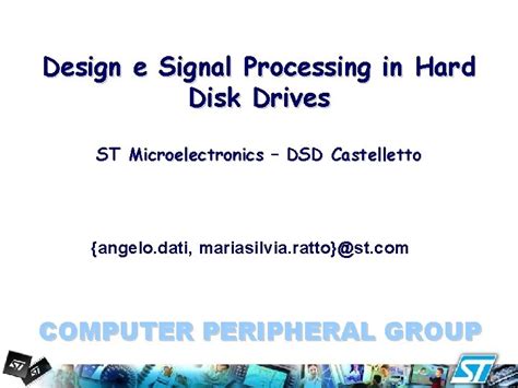 design e signal processing in hard disk drives
