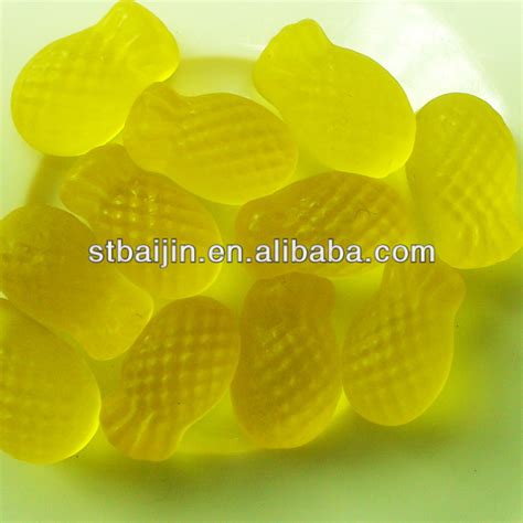 Pineapple Flavor Pineapple Shape Gummy Candy China Baijin Price Supplier 21food