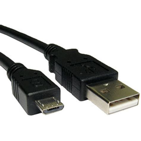 USB 2 0 Type A Male Micro B Cable In Black DCDI