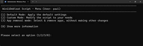 hands on with win11debloat