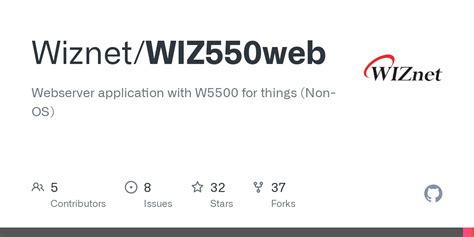 Github Wiznetwiz550web Webserver Application With W5500 For Things Non Os