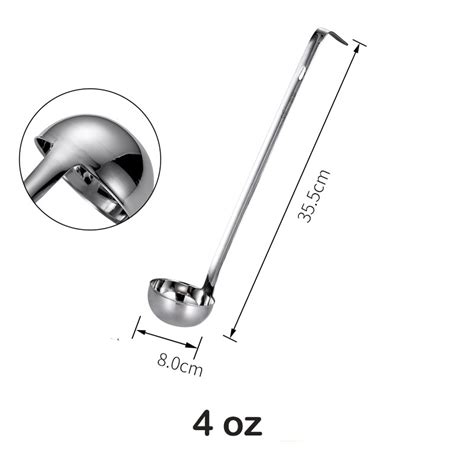 Stainless Steel Soup Laddle Spoon Soup Spoon Ounce Spoon With Hook Milk