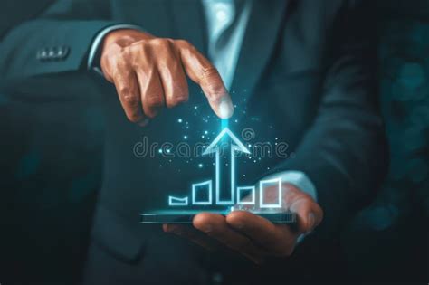 Business Professional Analyzing Financial Data On A Futuristic Digital Interface With Graphs And