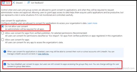manage user consent to applications in microsoft 365