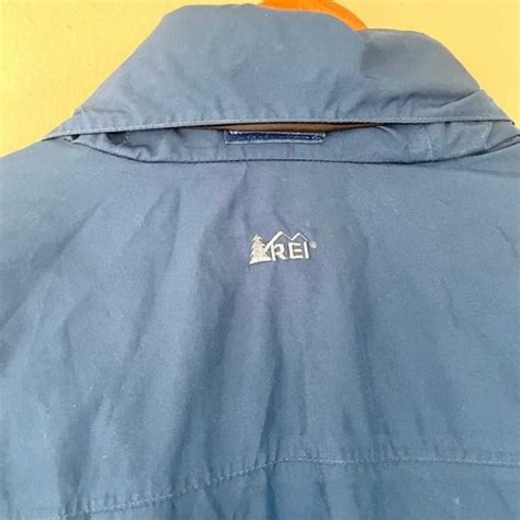 Rei Co Op Vintage Nylon Windbreaker Jacket Blue Size Gem