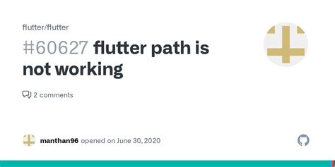 flutter path is not working · issue 60627 · flutter flutter · github