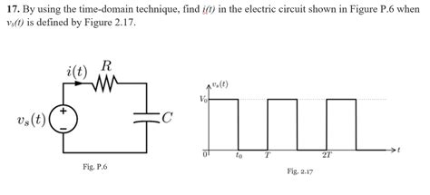 Solved By Using The Time Domain Technique Find I T In The Chegg Com
