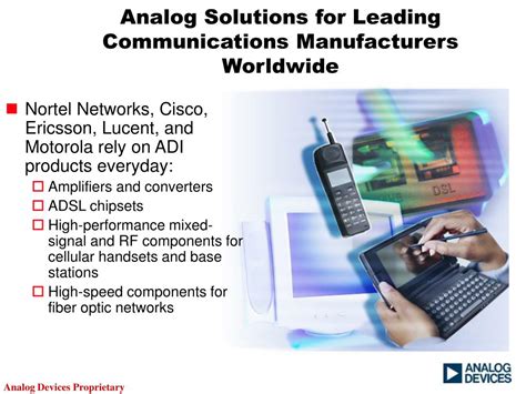 Ppt Analog Devices Solutions For Optical Networking Powerpoint