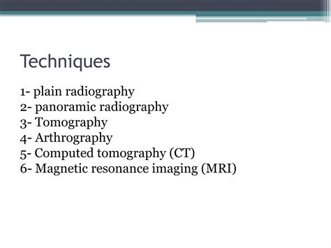 Tmj Imaging Techniques Pptx