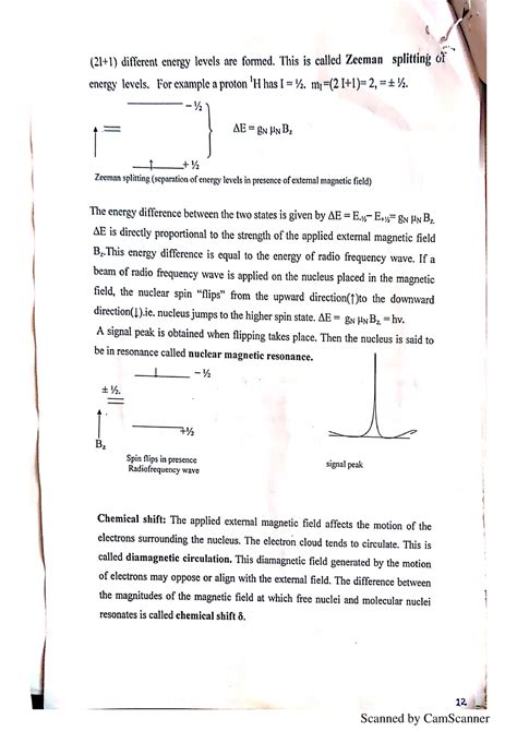 Split Pdffile 12 These Notes Are About The Topic Spectroscopy