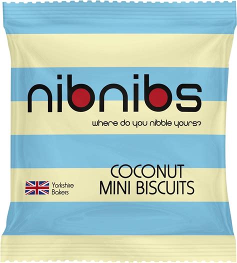 Nibnibs Coconut Mini Biscuits 20g Box Of 25 Uk Grocery