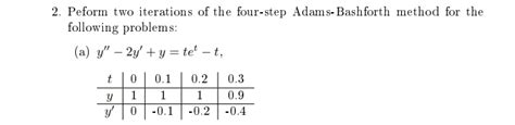 peform two iterations of the four step