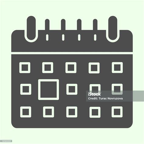 달력 솔리드 아이콘입니다 사무실 월 날짜 플래너 흰색 배경에 글리프 스타일 그림 모바일 컨셉 및 웹 디자인에 대한 중요한 이벤트