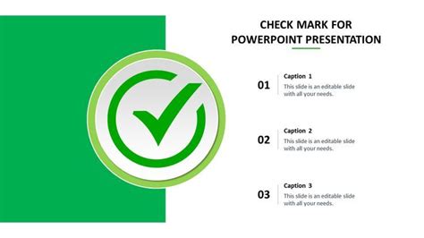 Check Mark Symbol PowerPoint Presentation Template Design Powerpoint Presentation Powerpoint