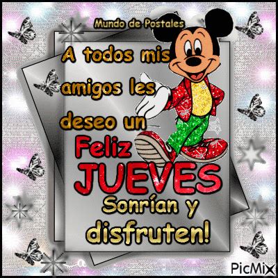 Feliz Jueves Free Animated  Picmix