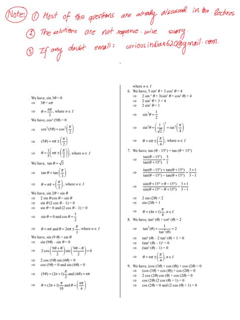 03standard Practice Sol Part 2 Pdf Trigonometric Functions