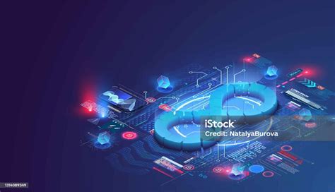 Devops 소프트웨어 개발 작업 무한대 기호 등대 설계의 웹 개발 개념입니다 인터넷 앱 온라인 웹 사이트 서비스의 개발 방문