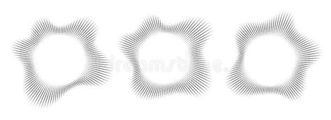 Sound Wave Circular Equalizer Icons Round Music Soundwave Shape Concentric Energy Burst