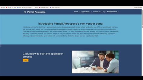 I Undertook The Prototype Development Of A Vendor On Boarding Portal