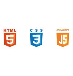 Set Icons Html Css Js Code Royalty Free Vector Image