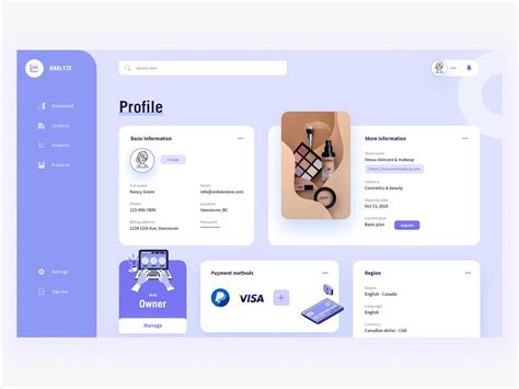 Cosmetics Web Design Ecommerce Dashboard Ui On Behance